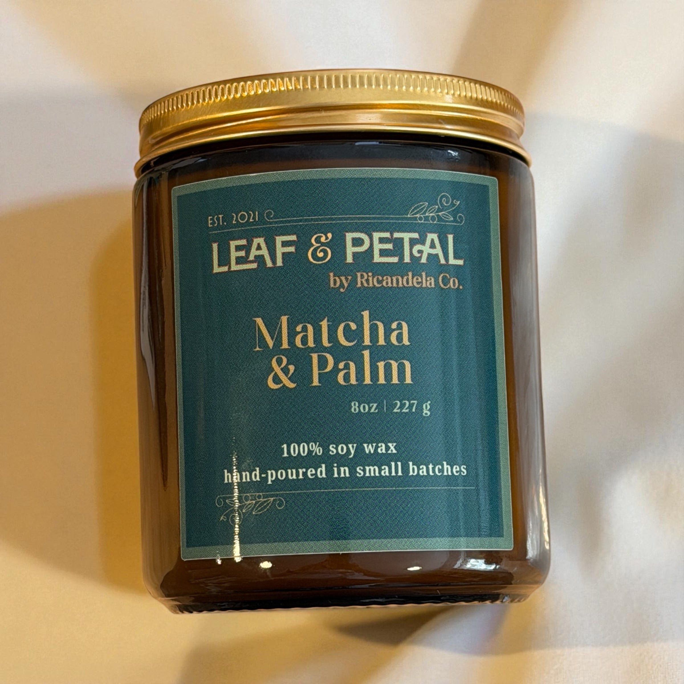 Leaf & Petal - Matcha & Palm (9 oz) – Leaf and Petal